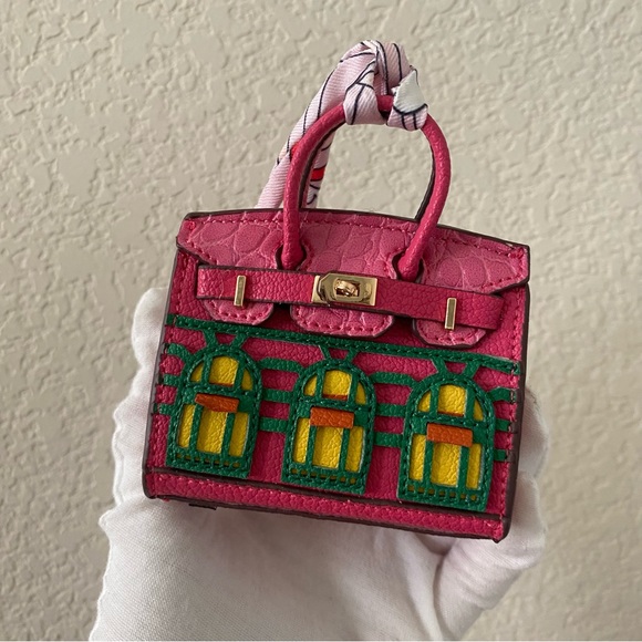 None | Accessories | Hot Pink Fuchsia Croc Embossed Micro Tiny ...